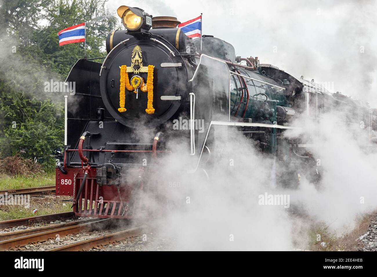 Oil fired 4-6-2 Pacific class locomotives numbers 824 and 850, built by ...