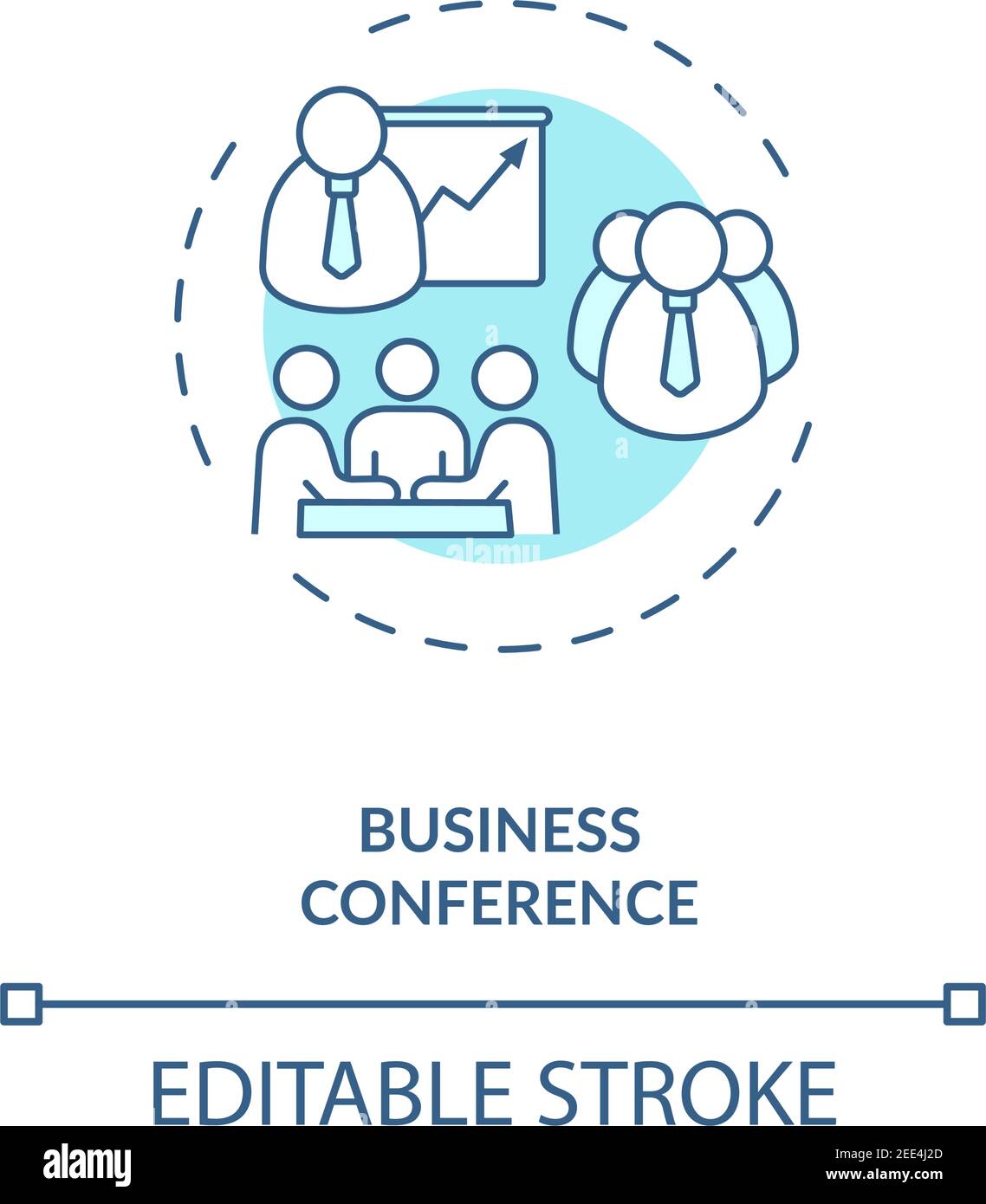 Business conference concept icon Stock Vector Image & Art - Alamy