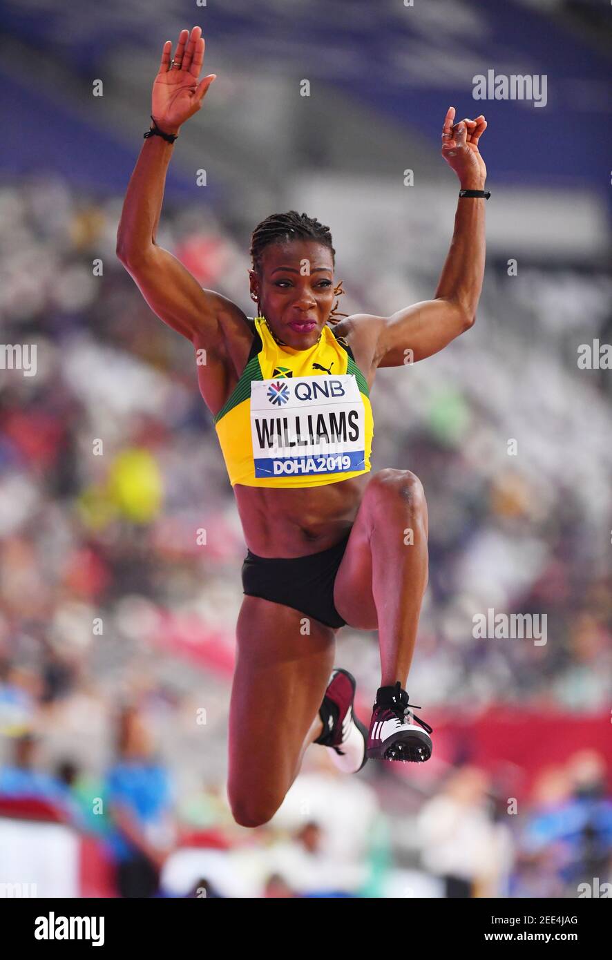 Jamaicas Kimberly Williams In Womens Triple Jump Qualification High ...