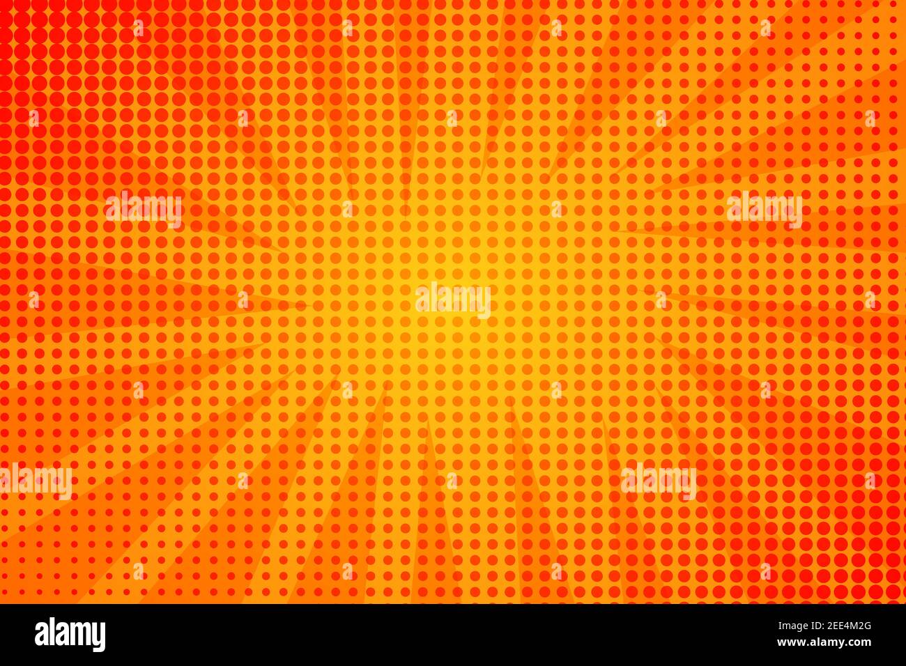 Pop art colorful comics book magazine cover. Striped orange background ...