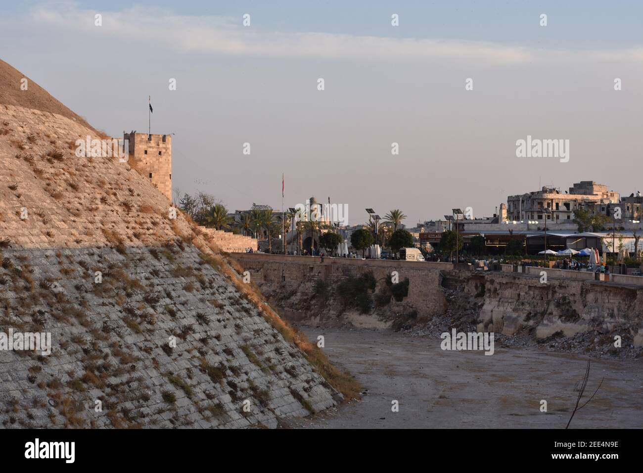 Aleppo Castle - View from aside Stock Photo - Alamy