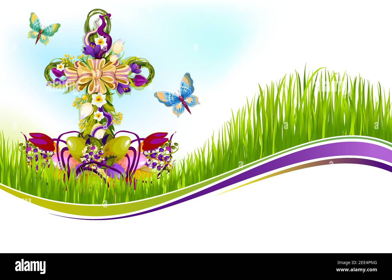 Butterfly as symbol for resurrection Stock Vector Images - Alamy