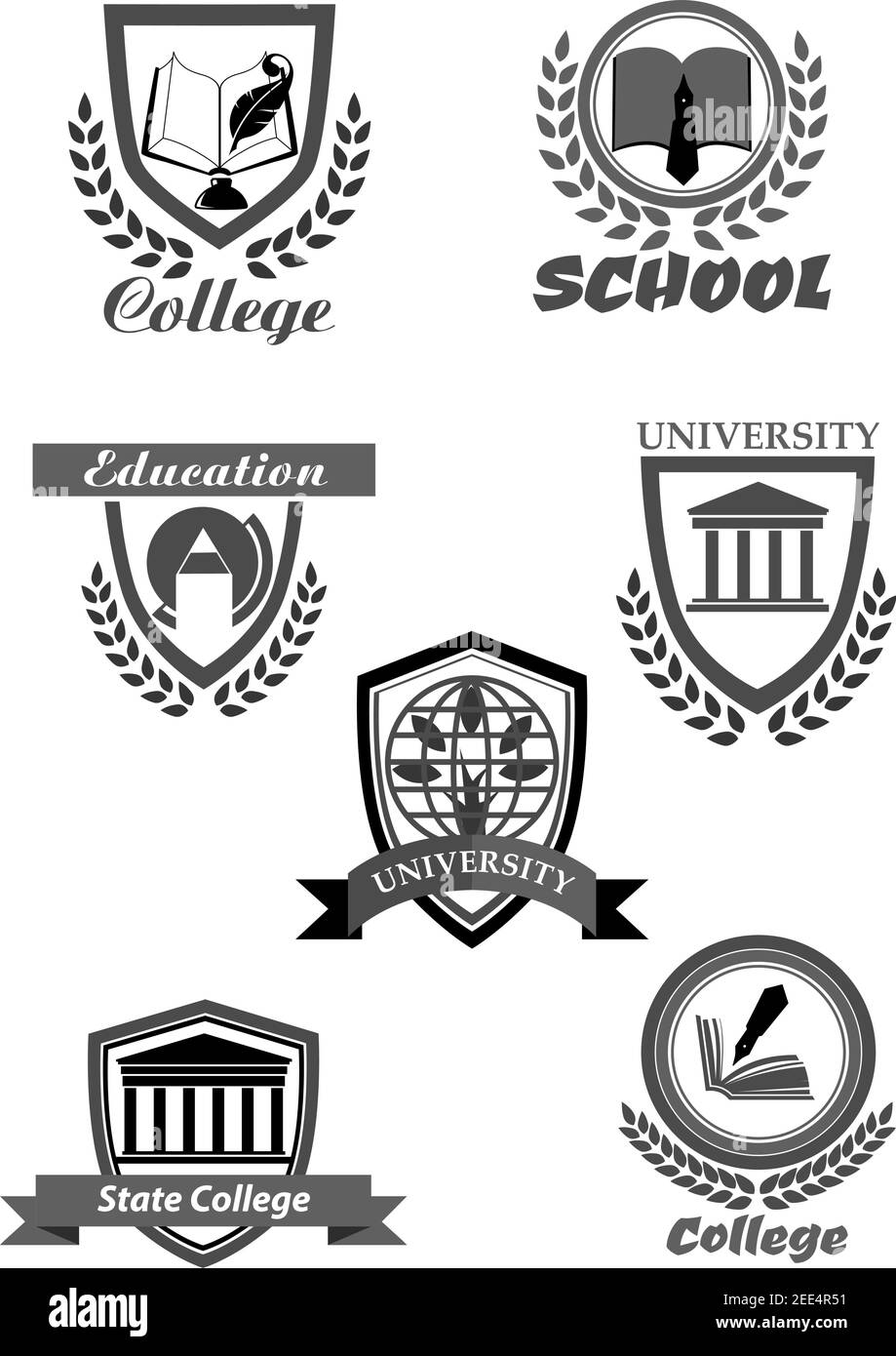 Heraldic column Stock Vector Images - Alamy