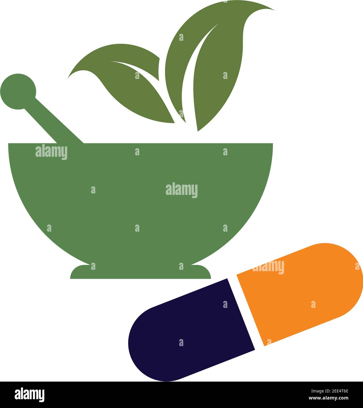 Herbal Supplement - Natural Medicine Logo Template Stock Vector Image ...