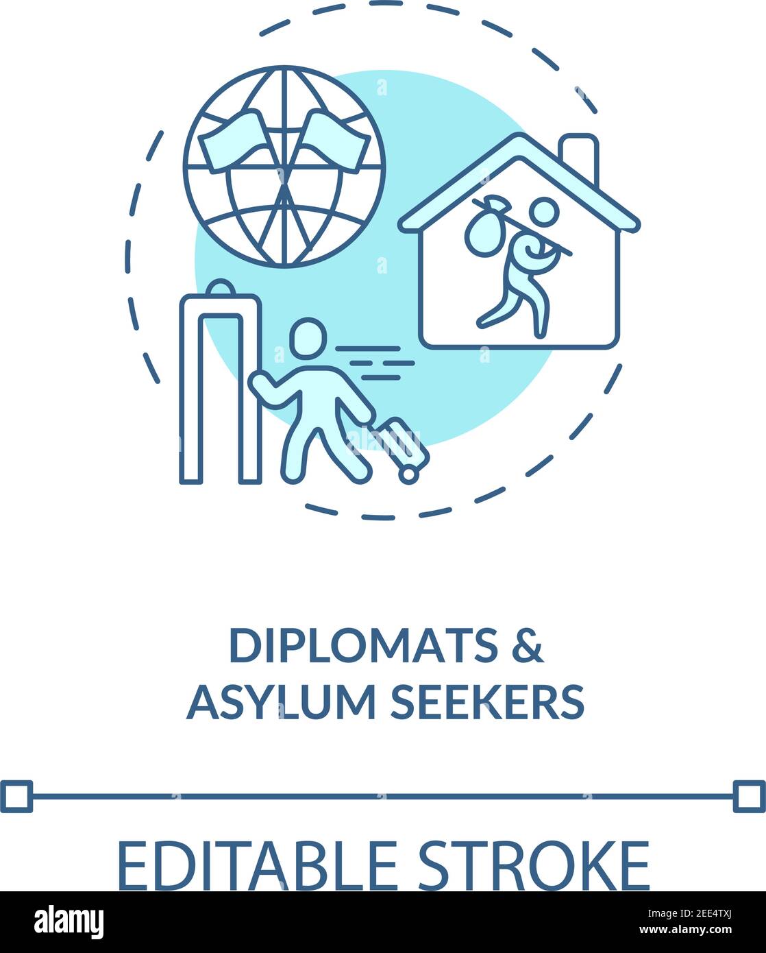 Asylum seekers center Stock Vector Images - Alamy