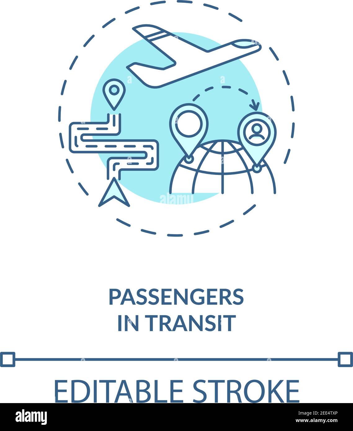 Passenger in transit concept icon Stock Vector Image & Art - Alamy