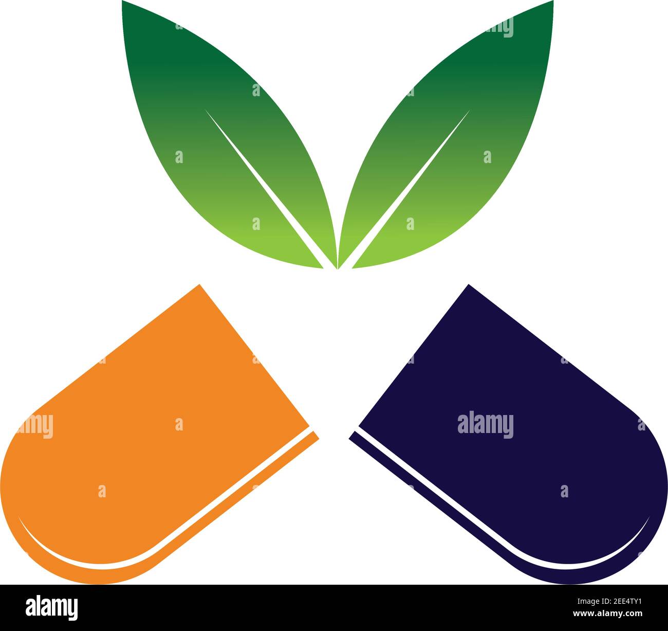 Herbal Supplement - Natural Medicine Logo Template Stock Vector Image ...
