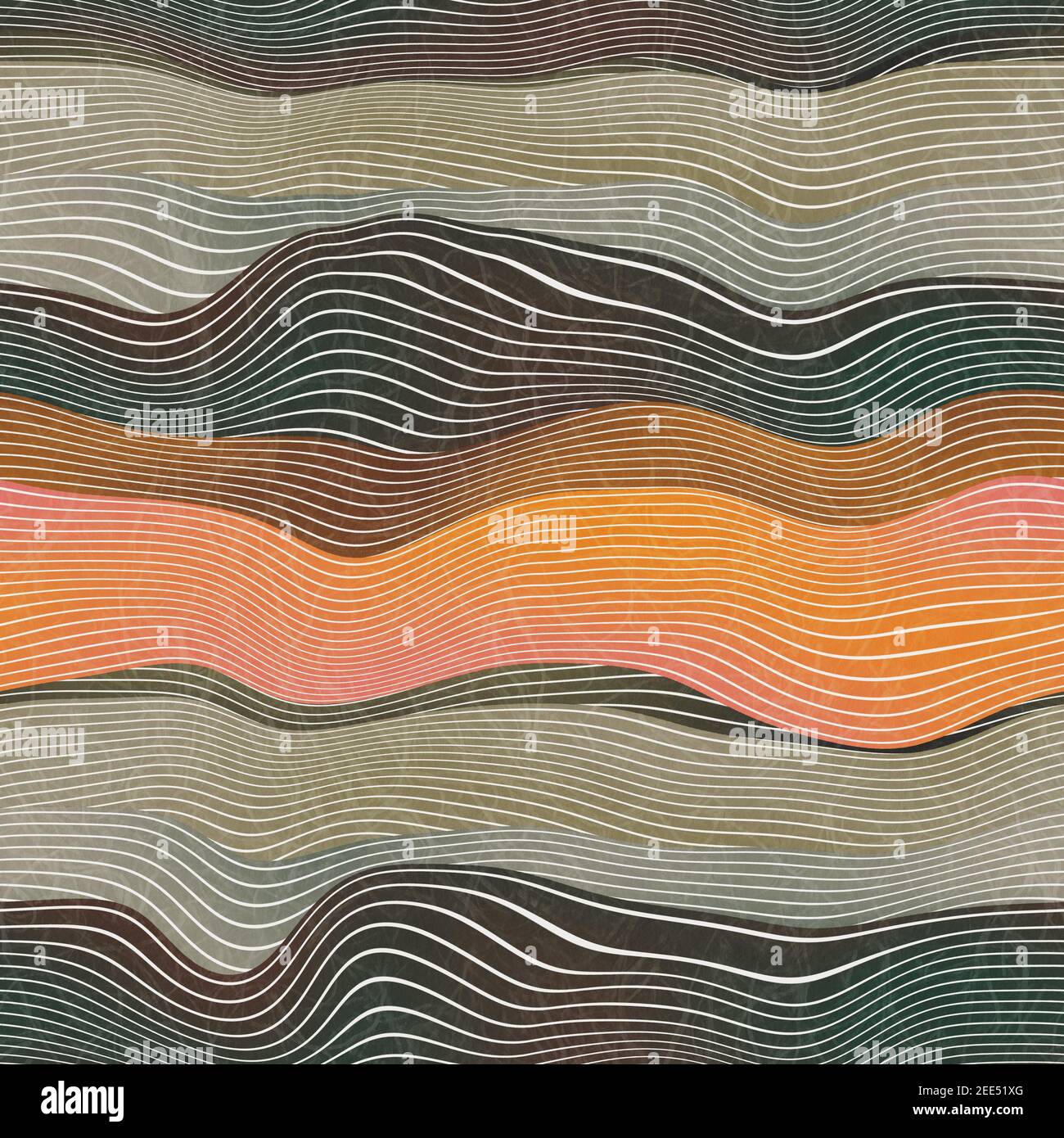 Seamless natural landscape hill pattern for print Stock Photo - Alamy