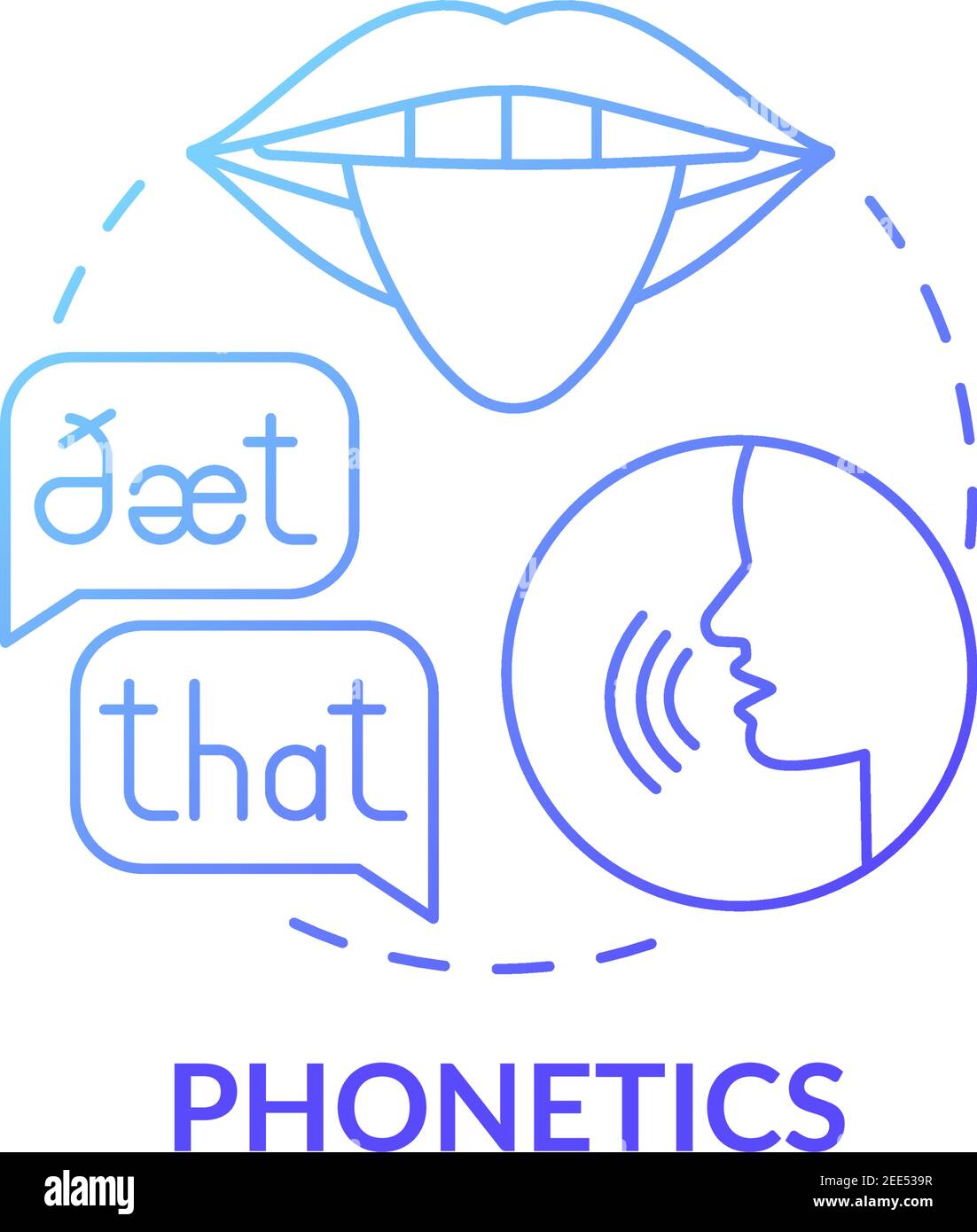 Phonetics concept icon Stock Vector Image & Art - Alamy