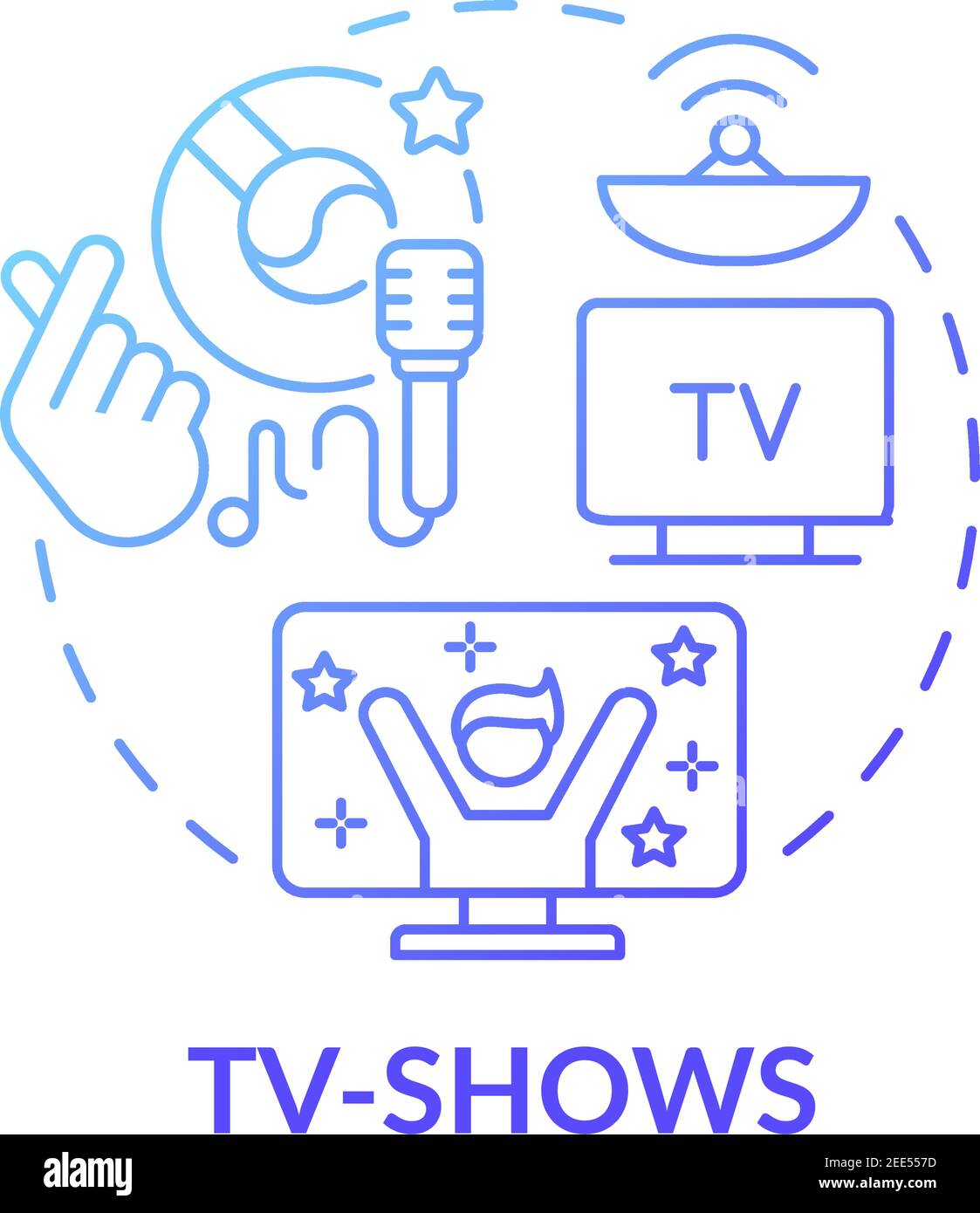 TV-shows concept icon Stock Vector Image & Art - Alamy