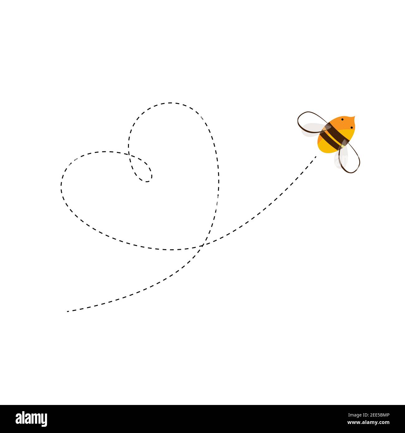 Bee shape Stock Vector Images - Alamy
