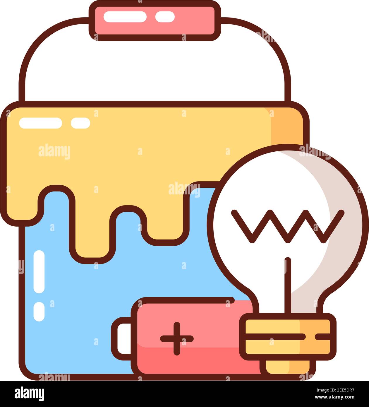 Solid waste icon outline Stock Vector Images - Alamy