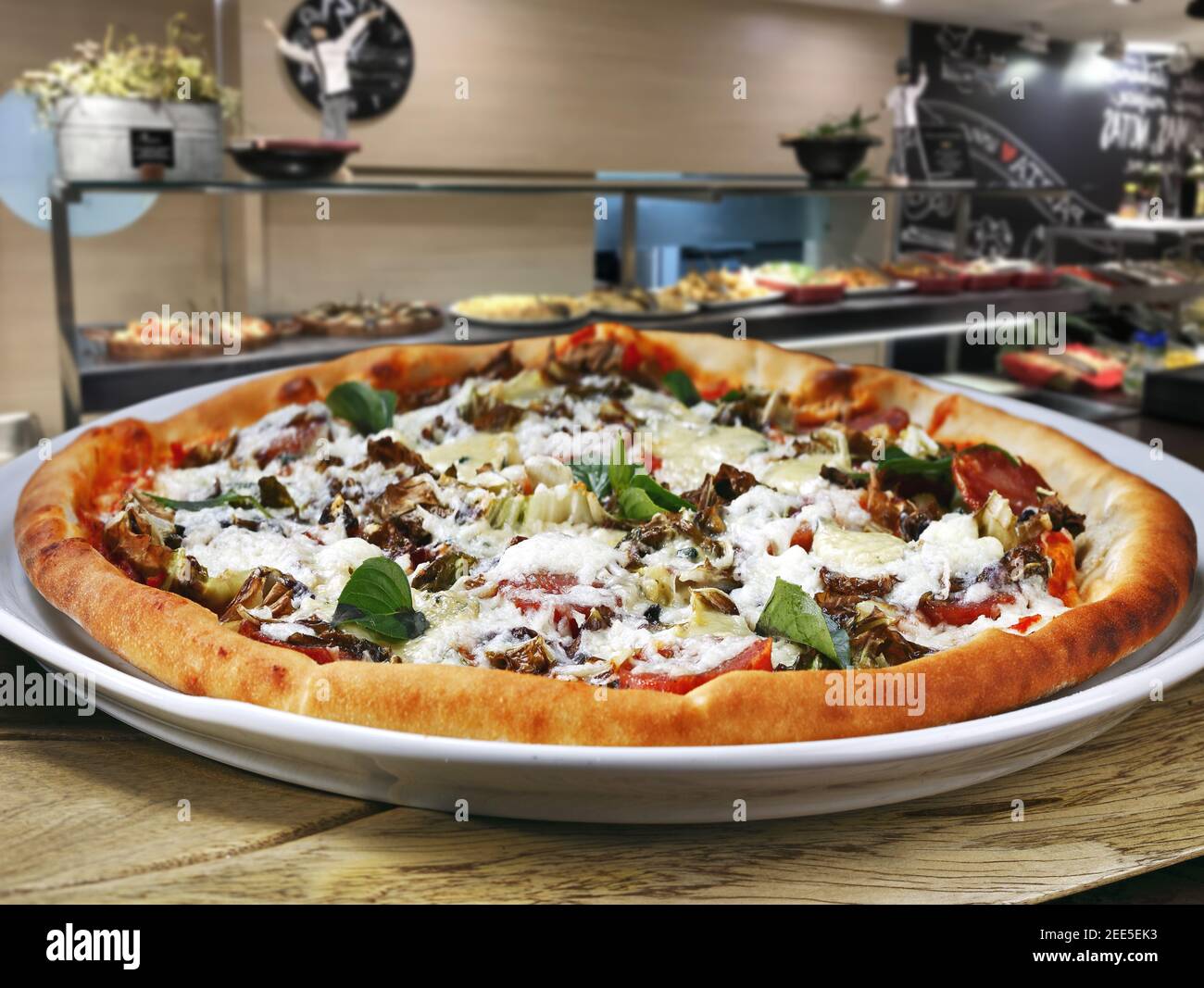 Pizzeria self service Stock Photo - Alamy
