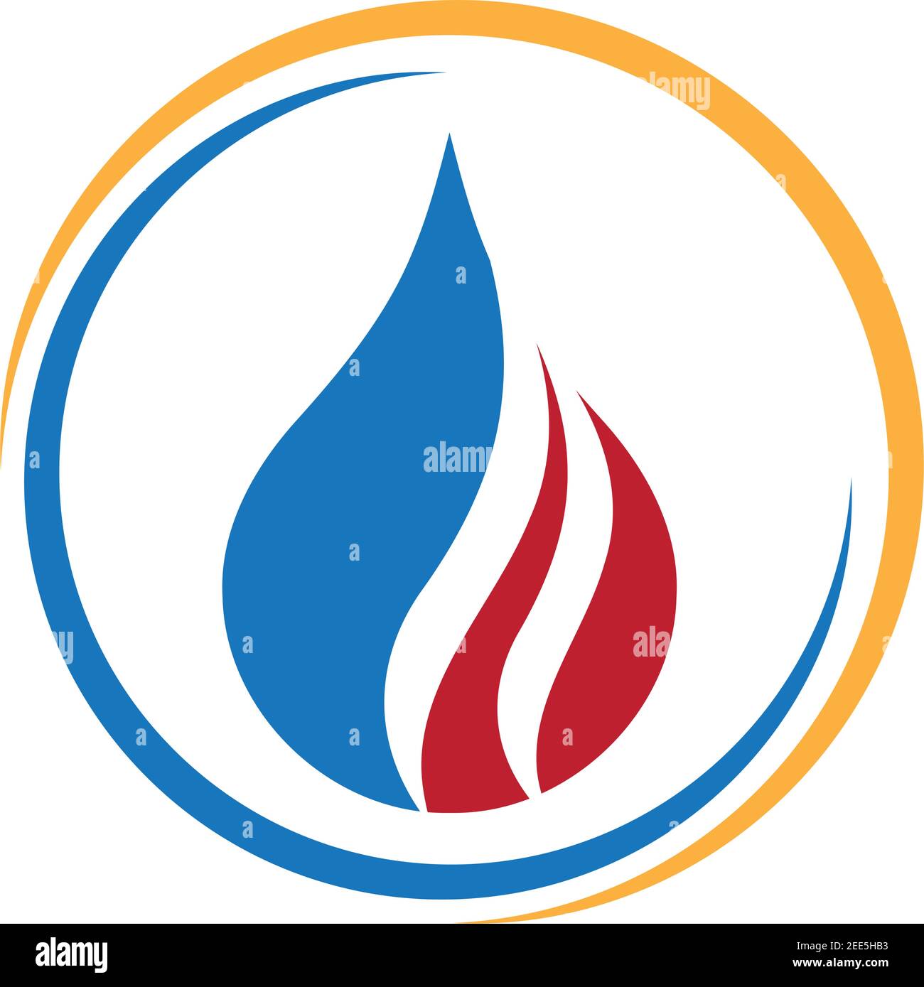 Water and flame, fitter, plumber, logo, icon Stock Vector Image & Art ...