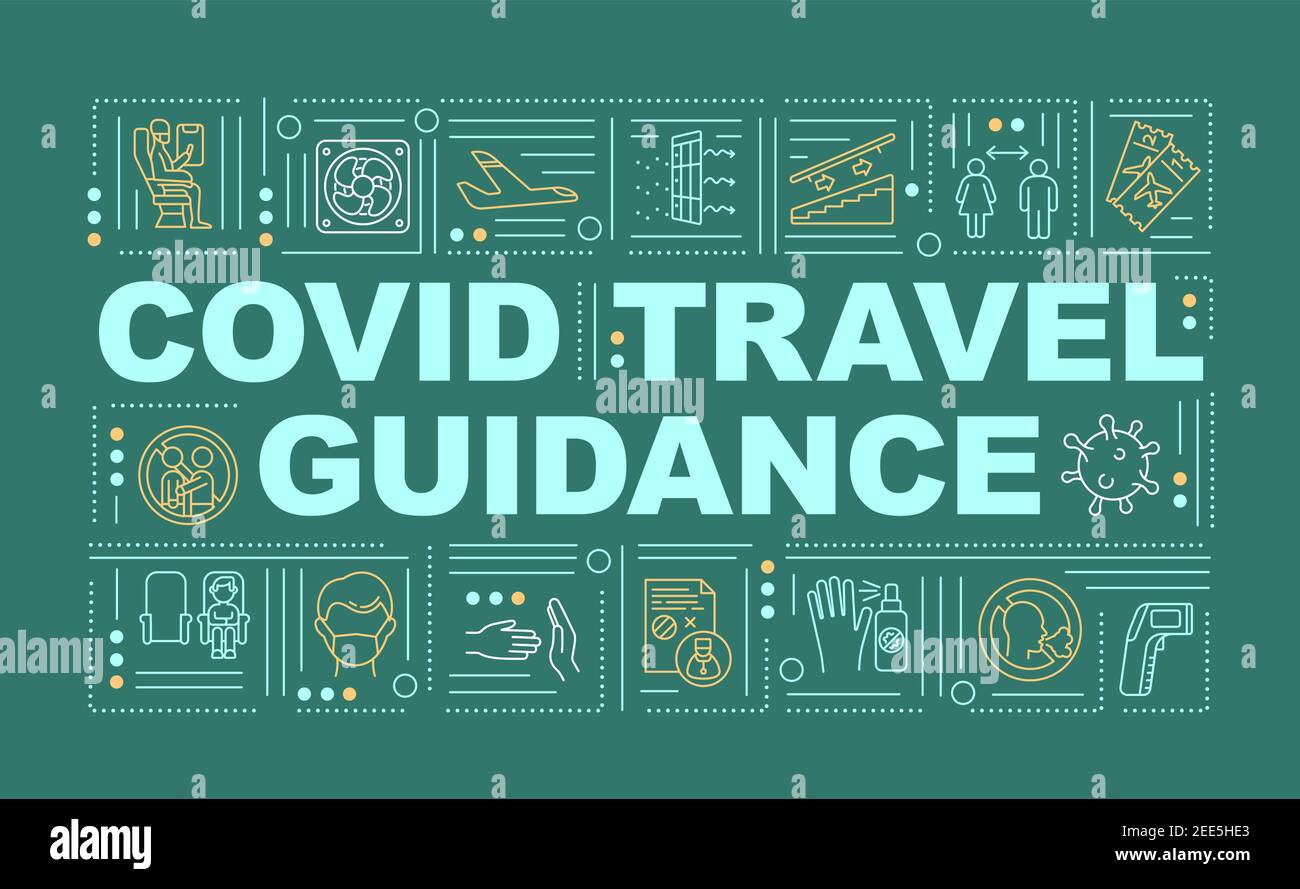 Covid travel guidance word concepts banner Stock Vector Image & Art - Alamy