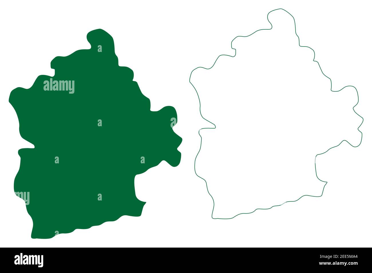 West Kameng district (Arunachal Pradesh State, Republic of India) map ...