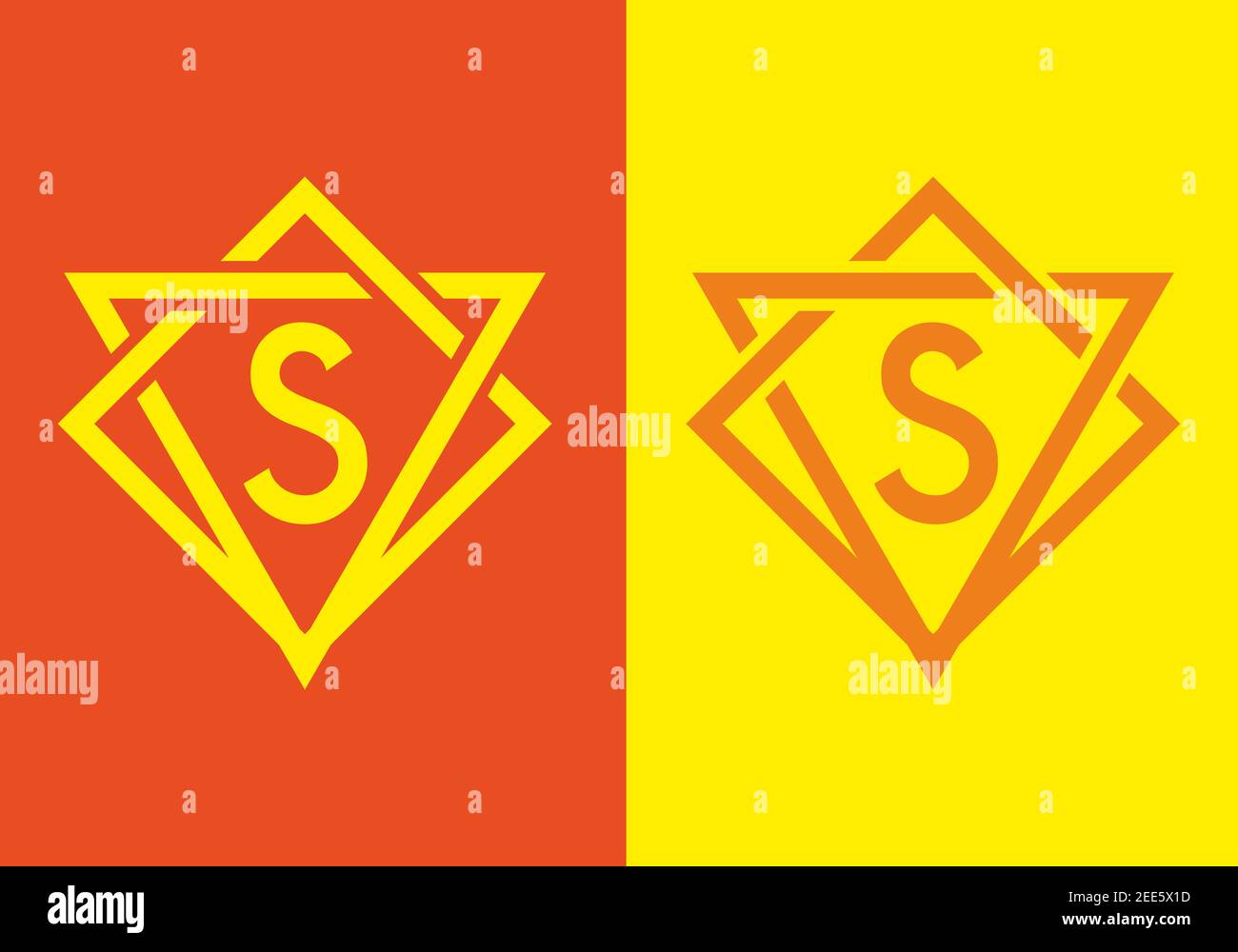 Yellow letter s Stock Vector Images - Alamy
