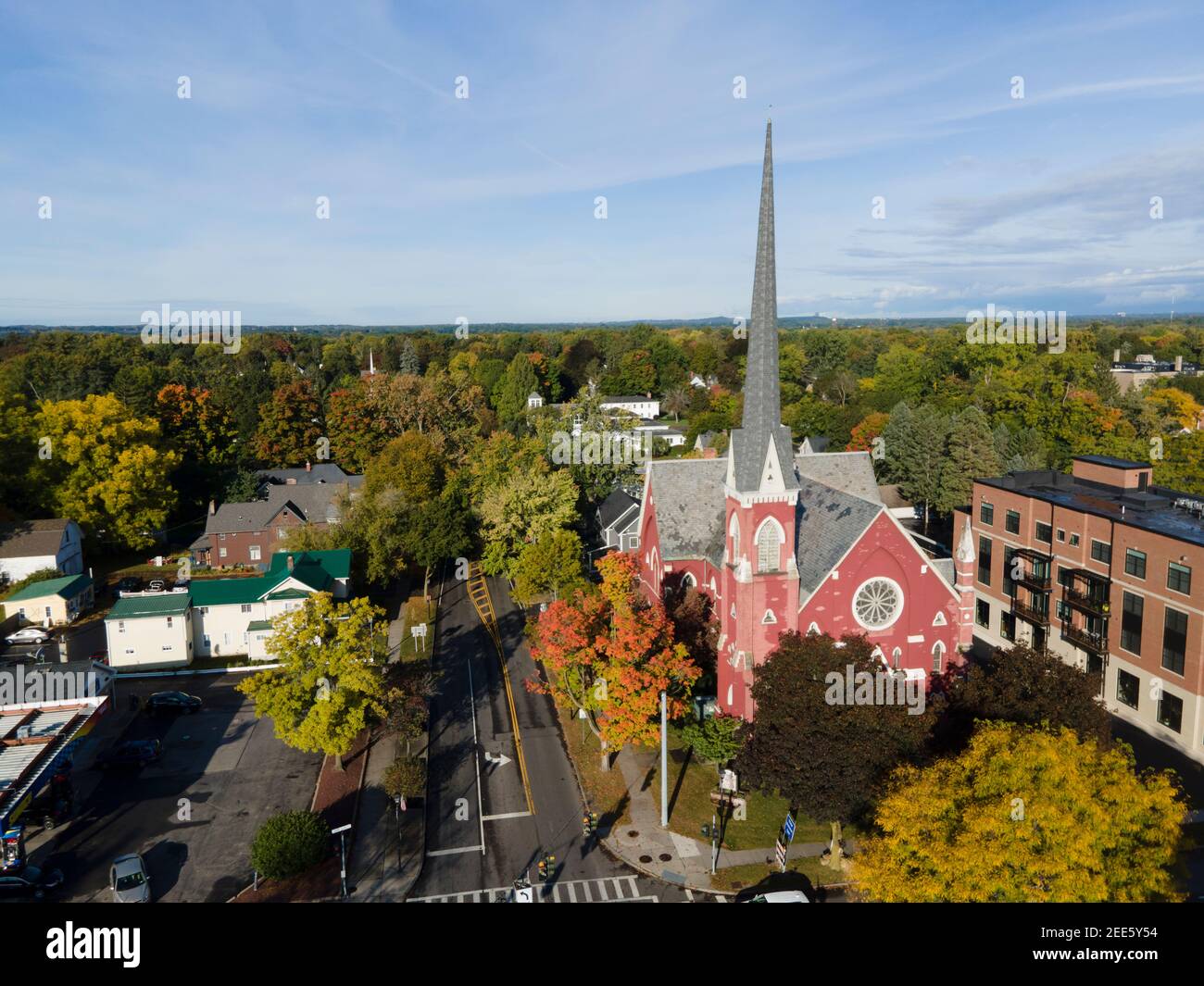 Historic Village Church Stock Photo - Alamy