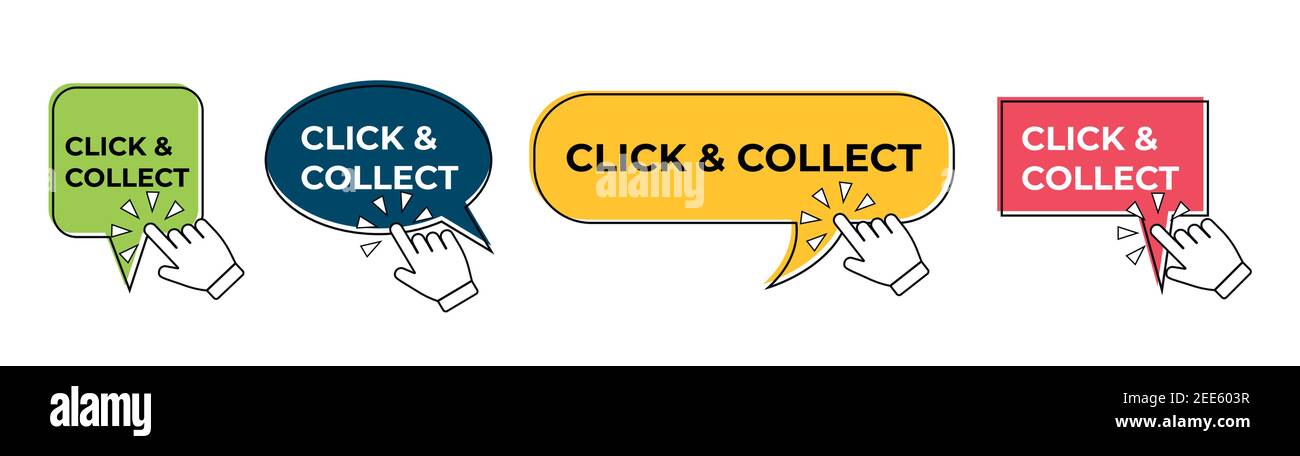 Click And Collect Logo Stock Vector Images - Alamy