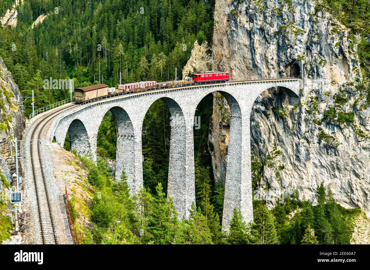 Switzerland train bridge hi-res stock photography and images - Alamy