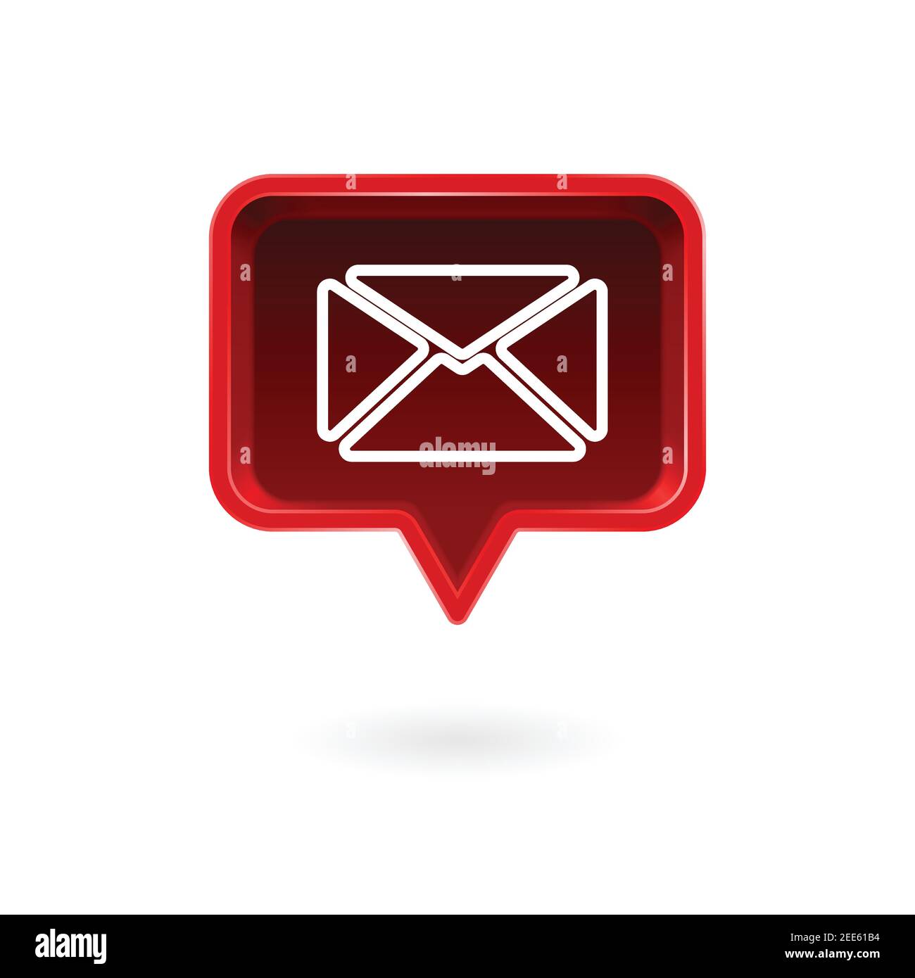 Message social media symbol Stock Vector Image & Art - Alamy