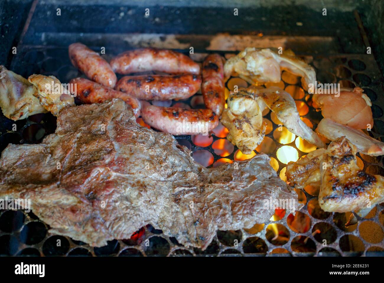 Assorted grilled meats hi-res stock photography and images - Alamy