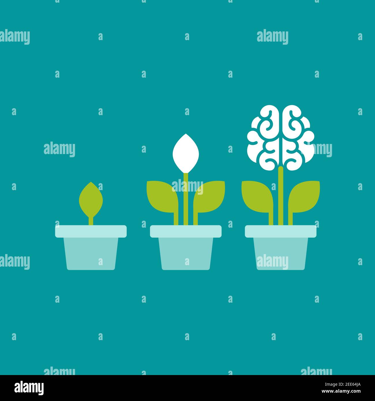 Brain pot Stock Vector Images - Alamy