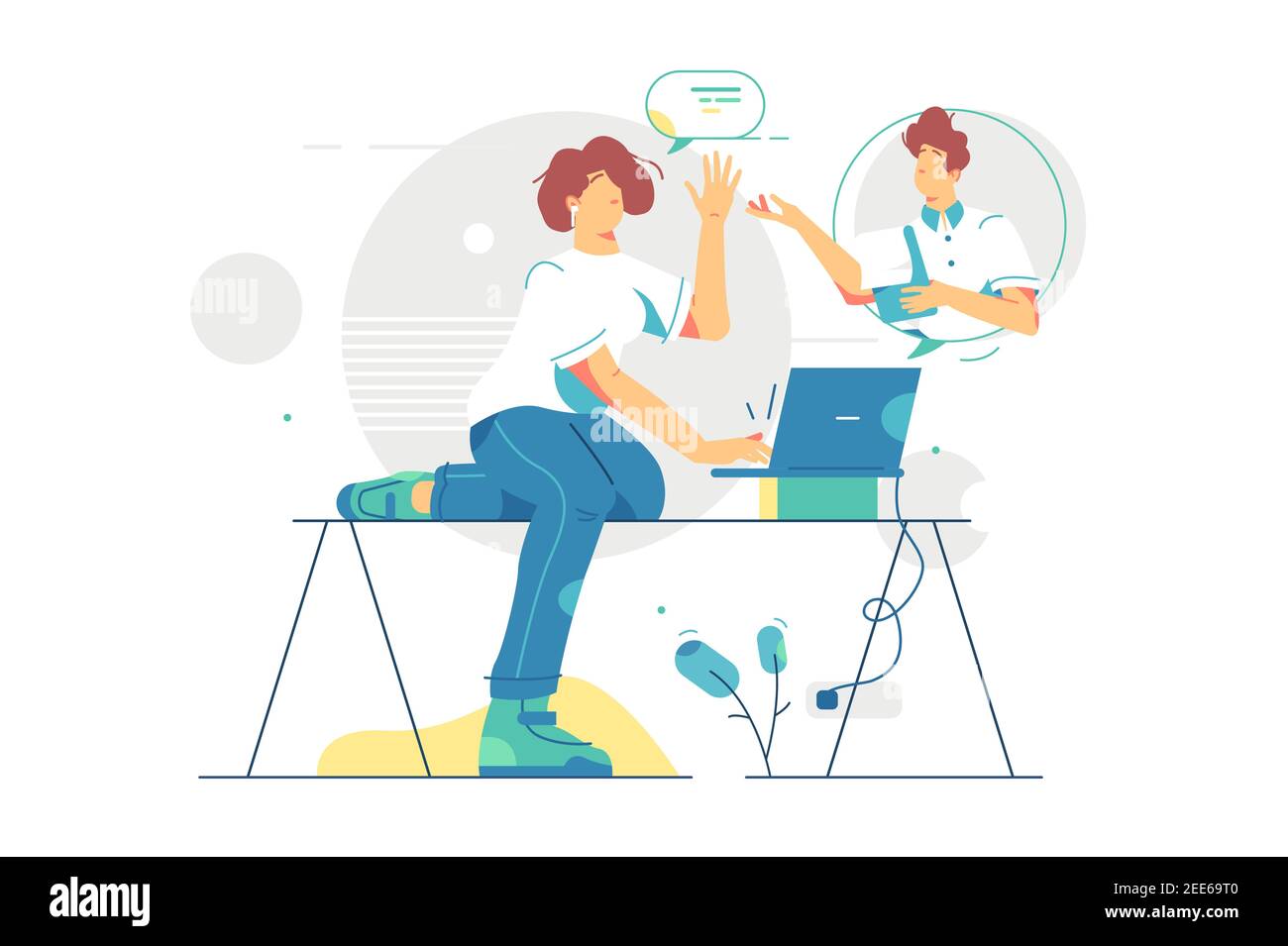 Problem indoors Stock Vector Images - Alamy