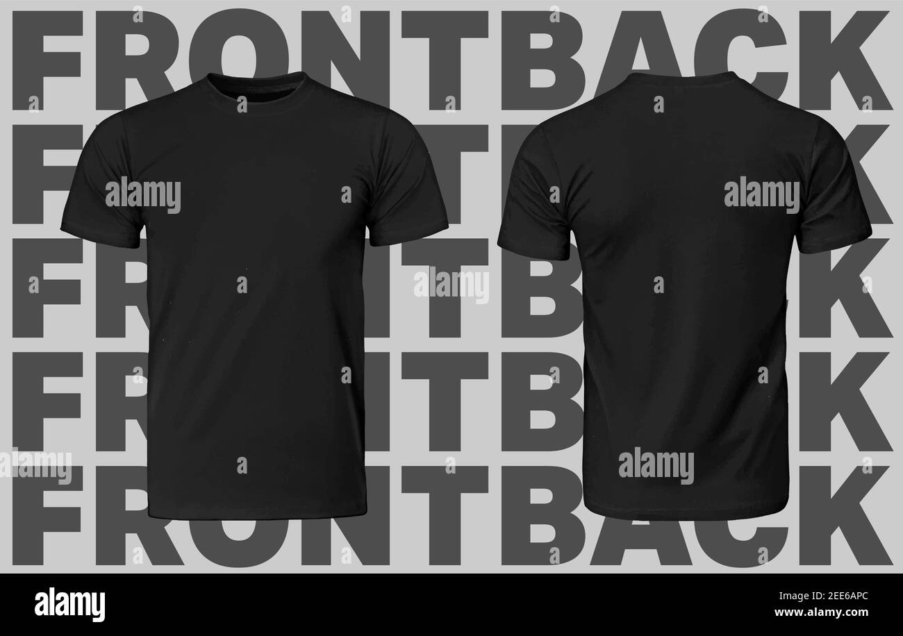 Black background t shirt mockup Stock Vector Images - Alamy