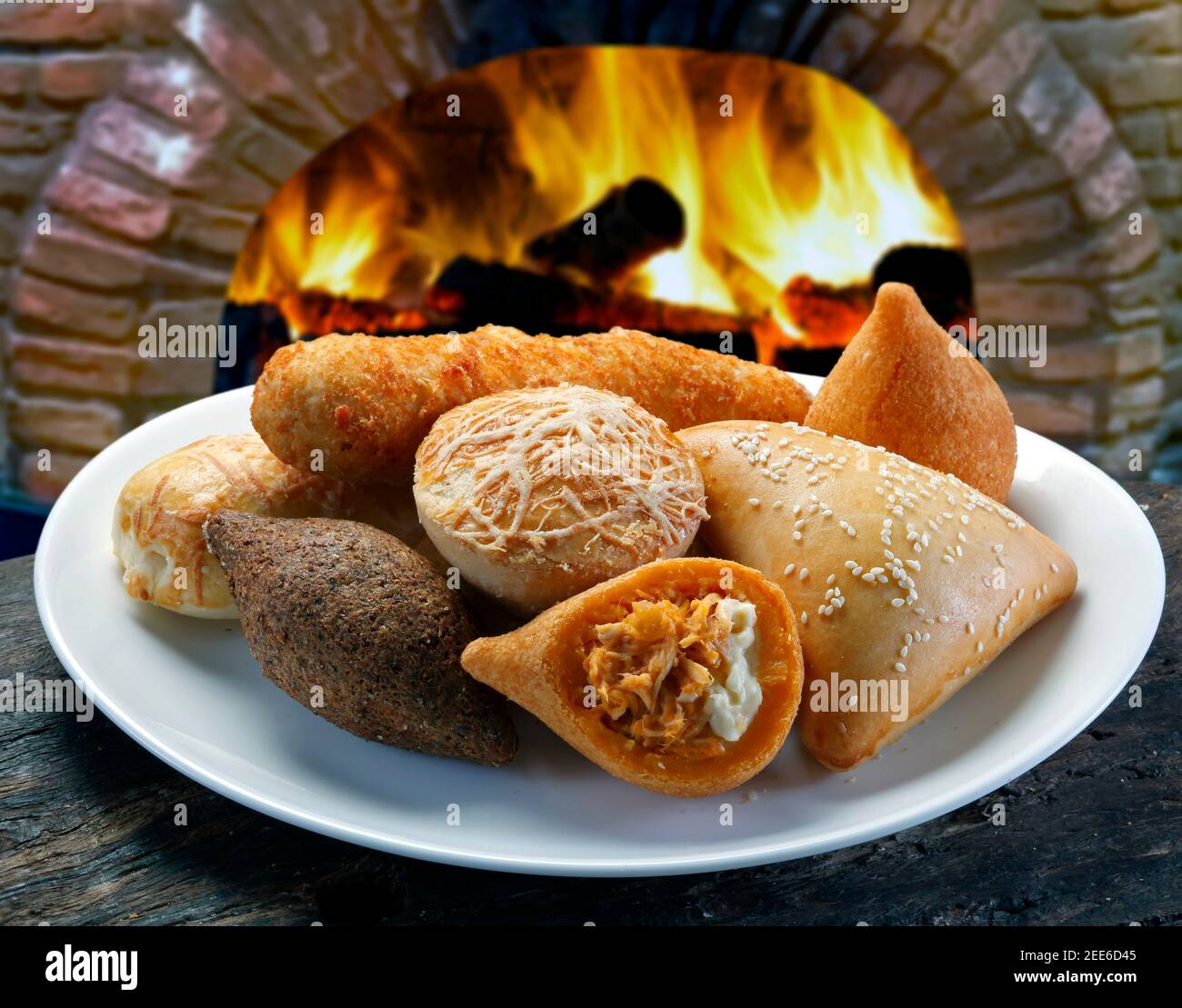 Mixed brazilian snack Stock Photo - Alamy