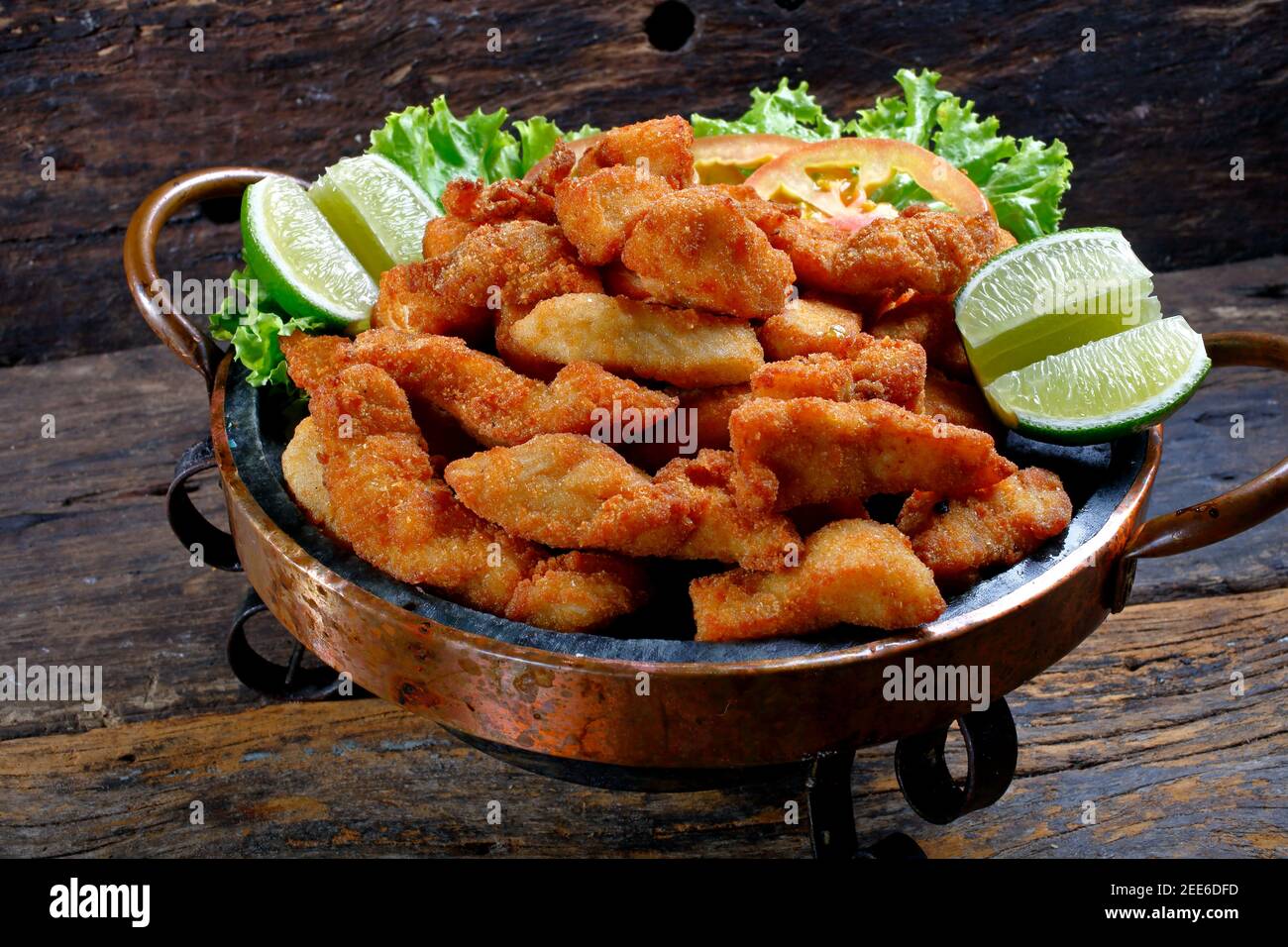 Breaded fried fish Stock Photo - Alamy