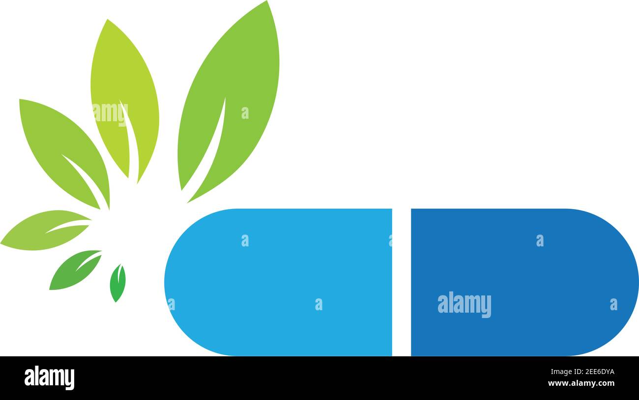 Herbal Supplement - Natural Medicine Logo Template Stock Vector Image ...