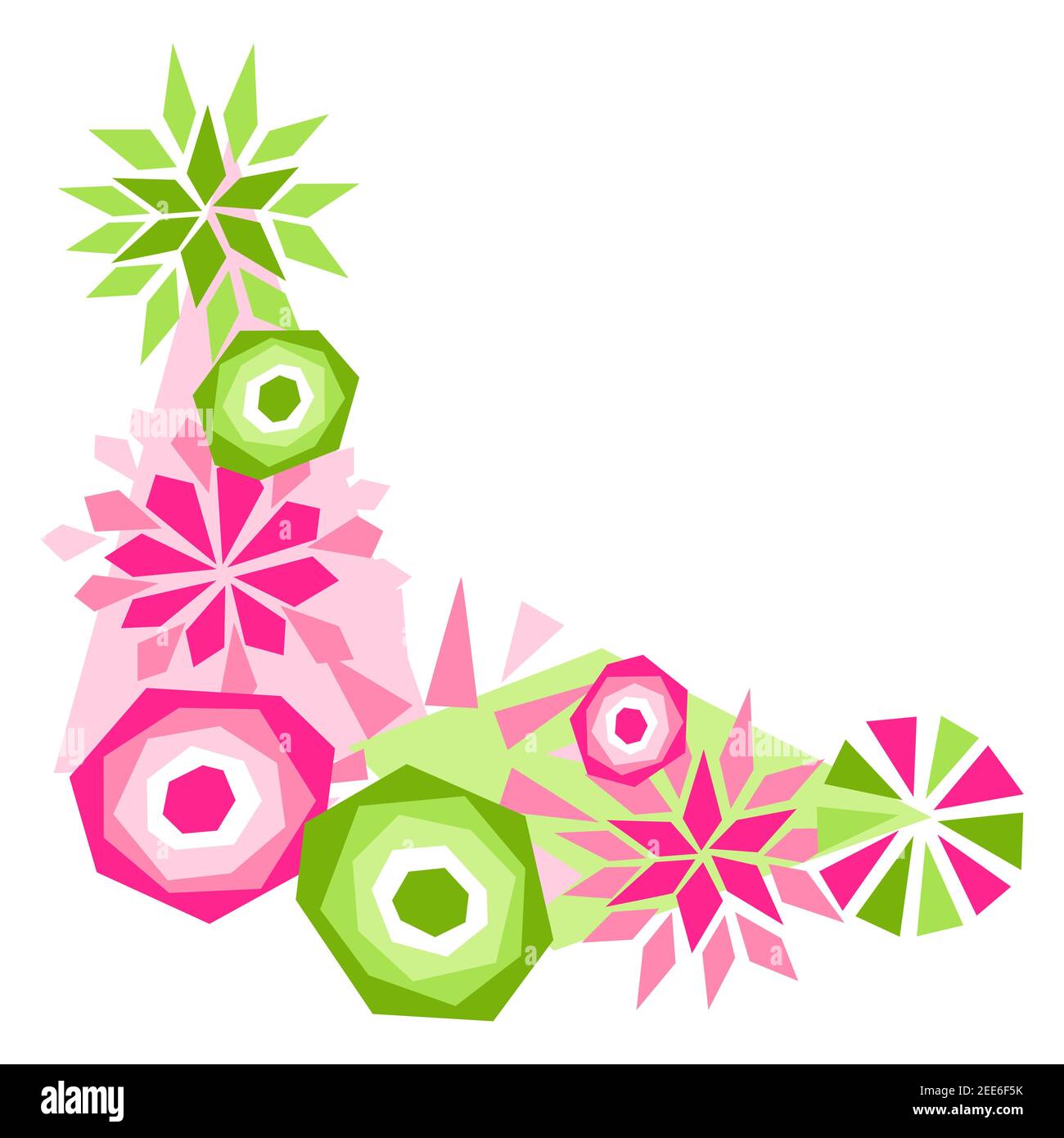 Corner with decorative flowers Stock Vector Image & Art - Alamy