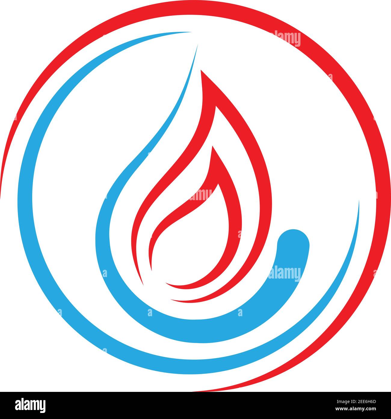 Water and flame, fitter, plumber, logo, icon Stock Vector Image & Art ...