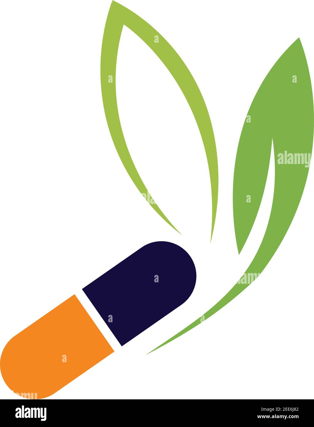 Herbal Supplement - Natural Medicine Logo Template Stock Vector Image ...
