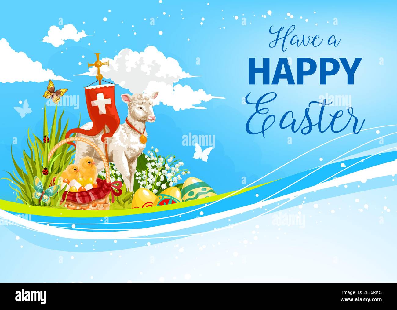 Traditional paschal lamb Stock Vector Images - Alamy