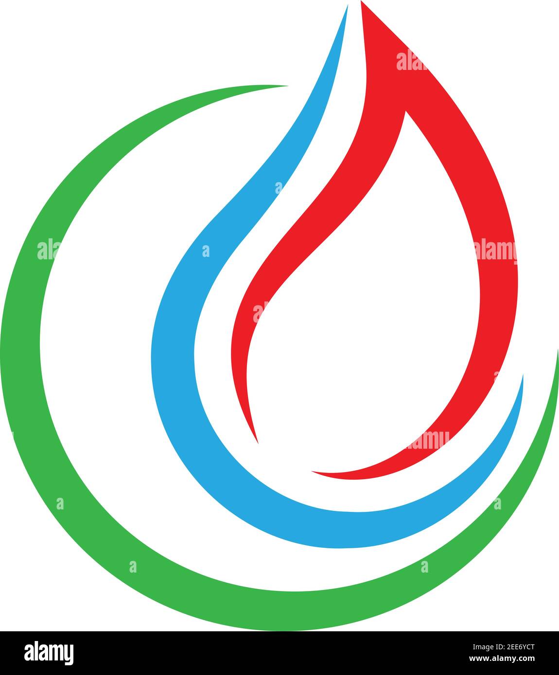 Water and flame, fitter, plumber, logo, icon Stock Vector Image & Art ...