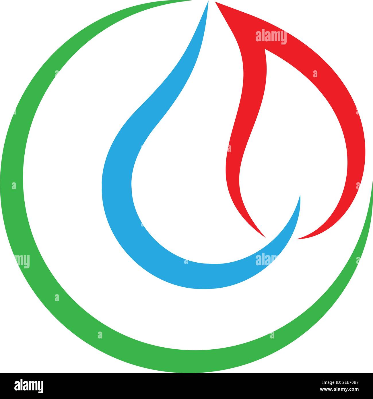 Water and flame, fitter, plumber, logo, icon Stock Vector Image & Art ...