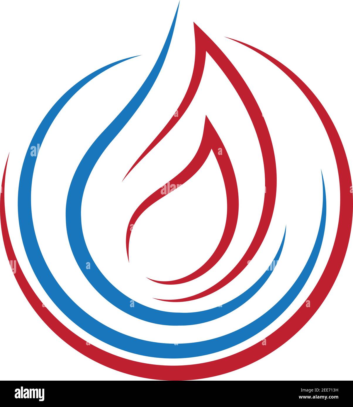 Water and flame, fitter, plumber, logo, icon Stock Vector Image & Art ...