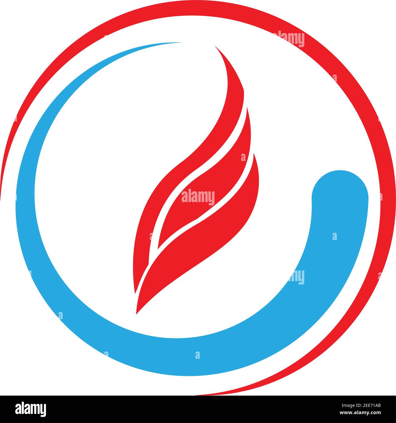 Water and flame, fitter, plumber, logo, icon Stock Vector Image & Art ...