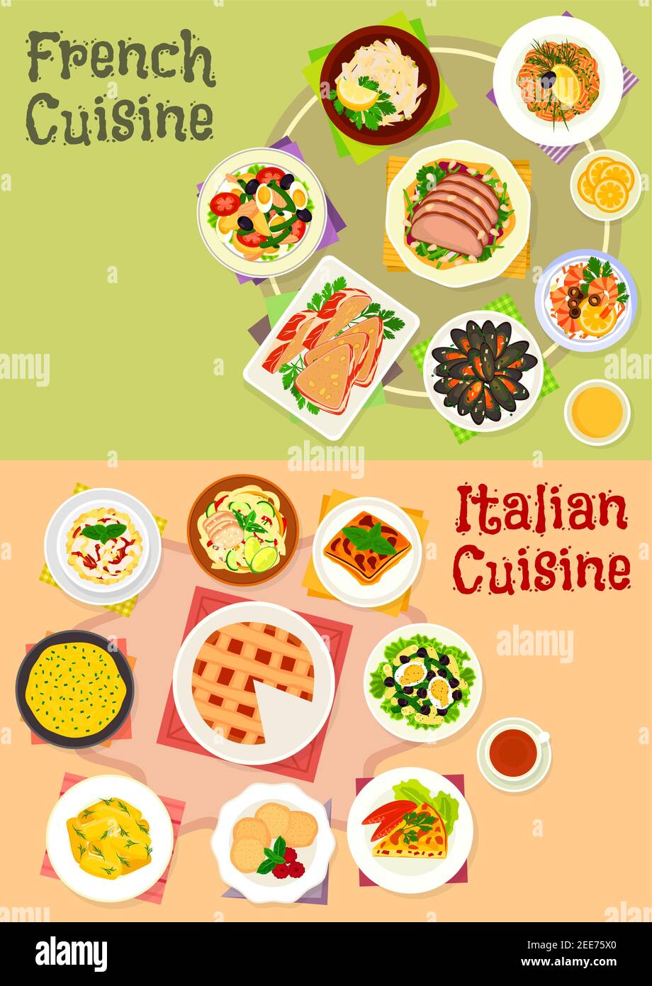 Cream sauce, bacon Stock Vector Images - Alamy