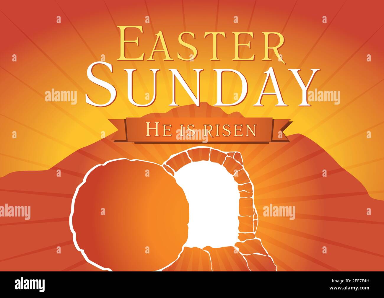 Angel at the empty tomb Stock Vector Images - Alamy