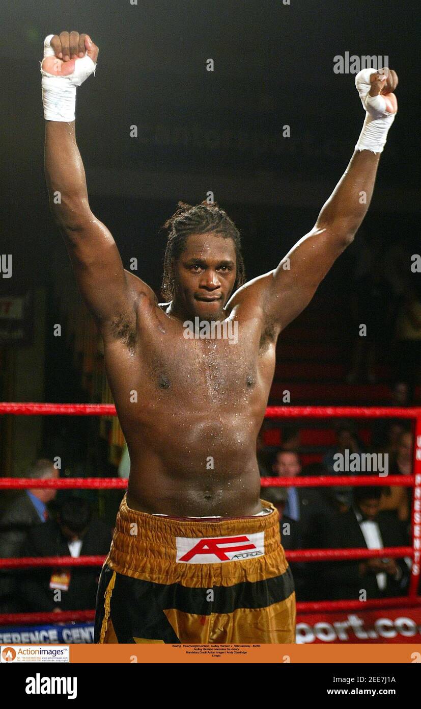Audley harrison celebrates hi-res stock photography and images - Alamy