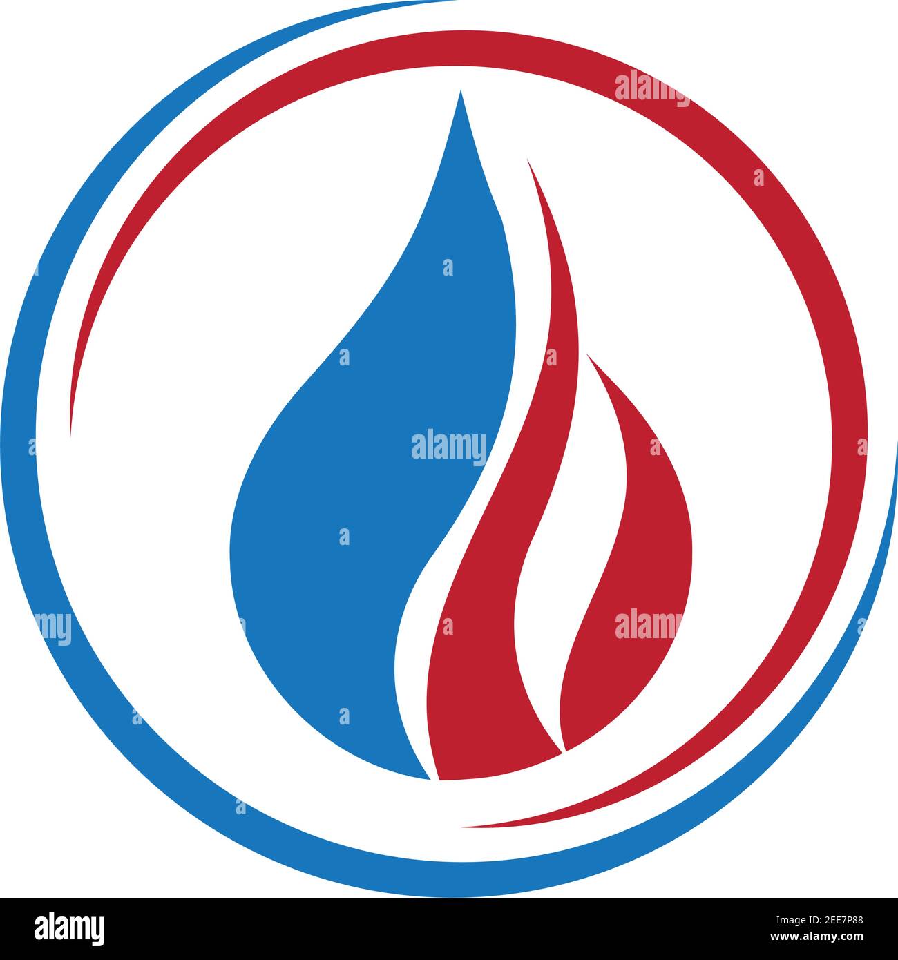 Water and flame, fitter, plumber, logo, icon Stock Vector Image & Art ...