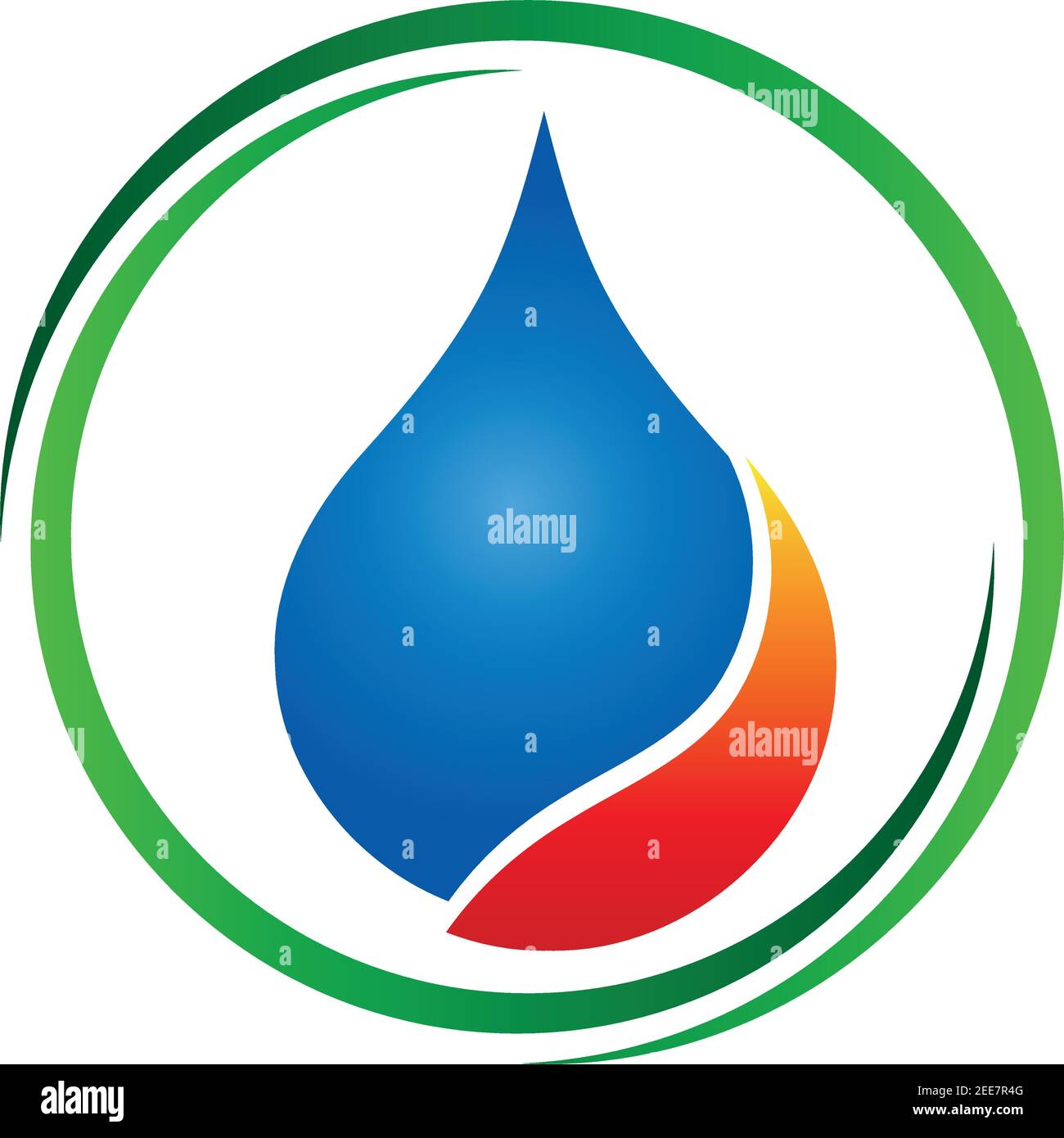 Water and flame, fitter, plumber, logo, icon Stock Vector Image & Art ...