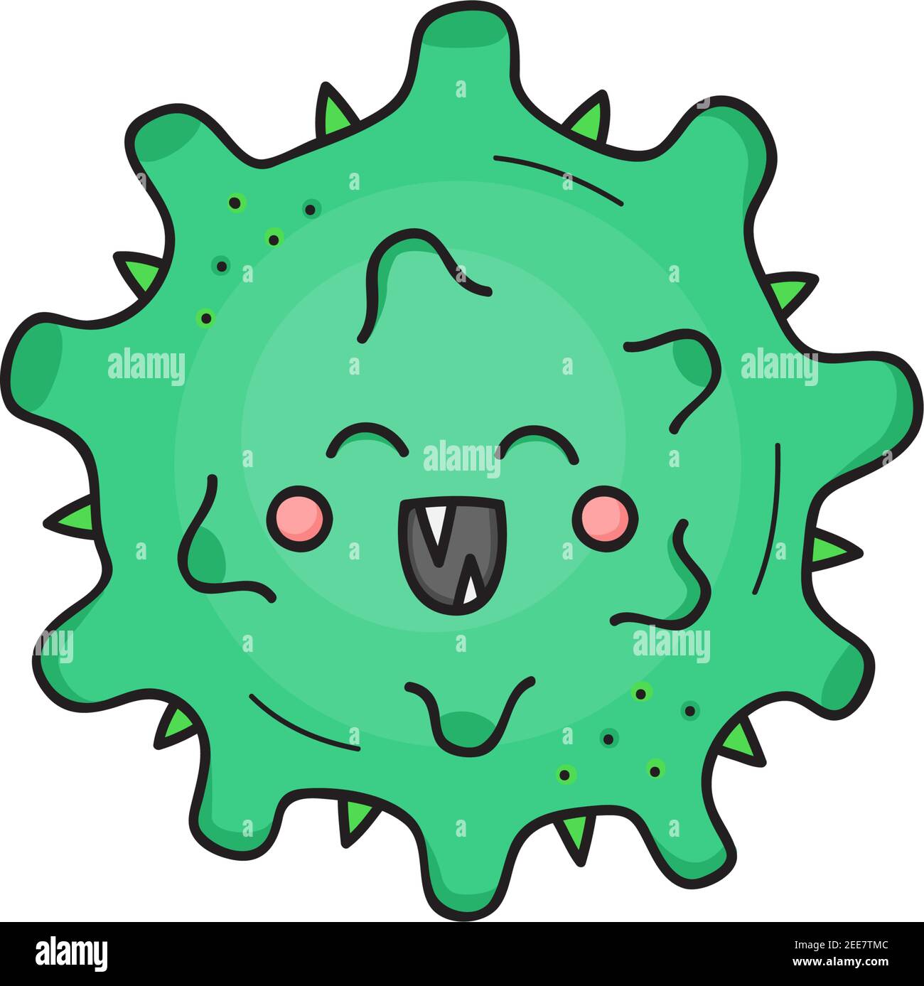 Cute Bacteria Drawing