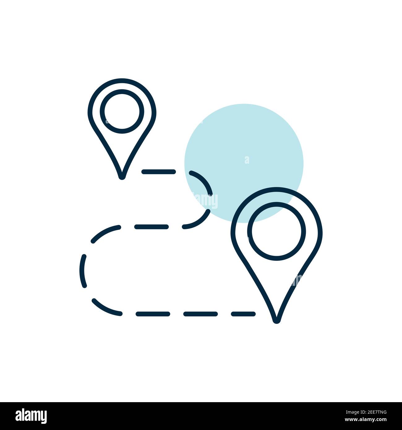 Route vector icon. Navigation sign. Graph symbol for travel and tourism ...