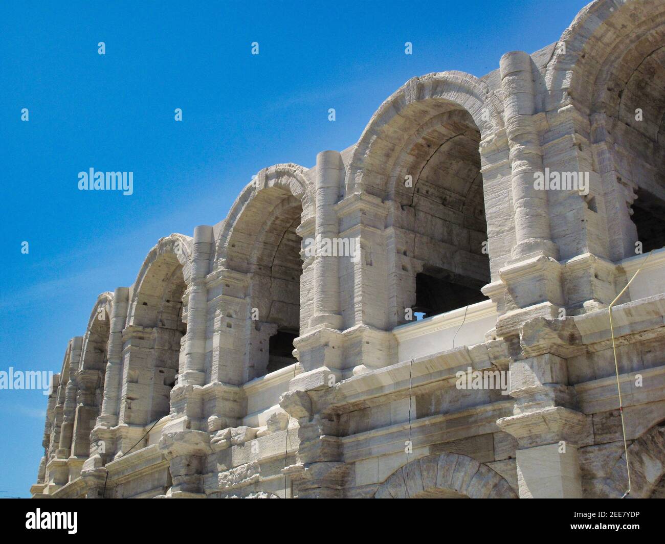 Roman amphitheatre of Arles at the south of france during daytime Stock ...