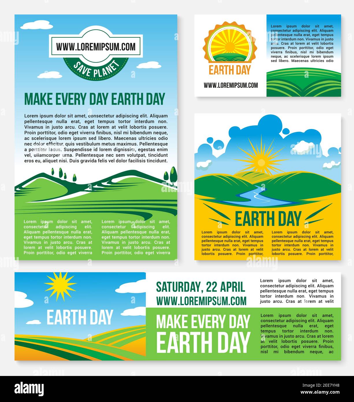 Green Earth Clean Earth Posters
