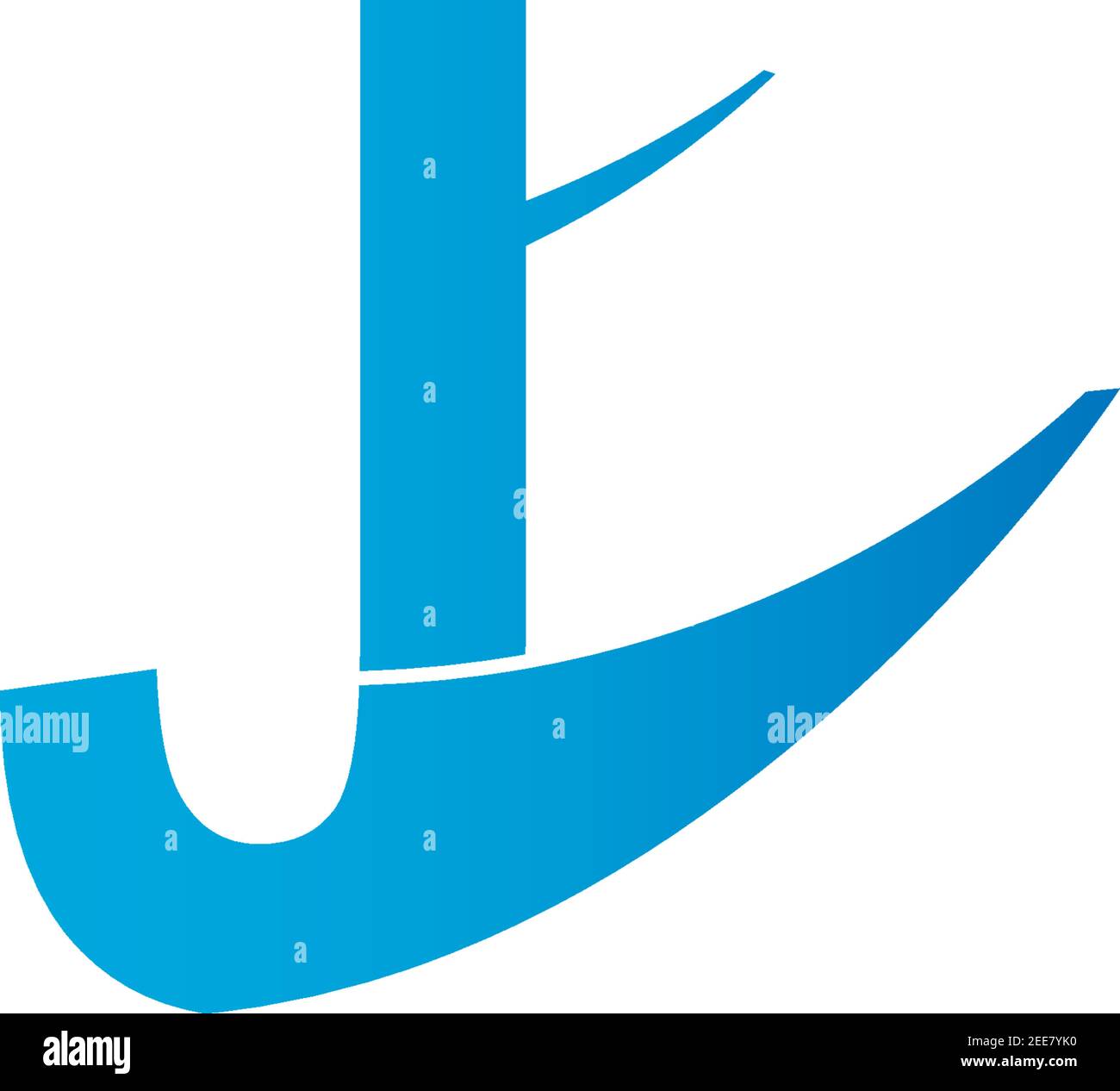 Letter J with plane logo icon design vector illustration template Stock ...